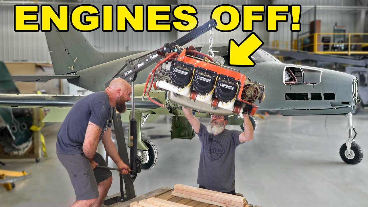 We REMOVED the Engines from The Free Abandoned Airplane to do this ...