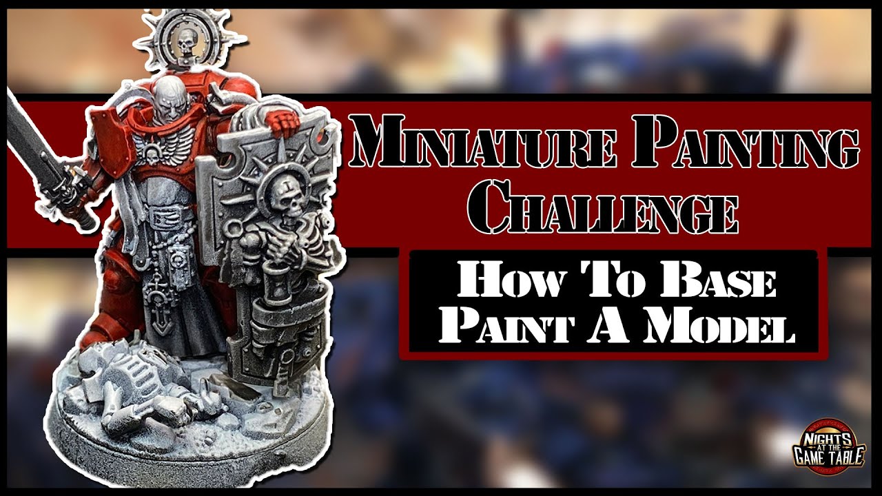 Miniature Painting Challenge! An easy way to base paint - YouTube