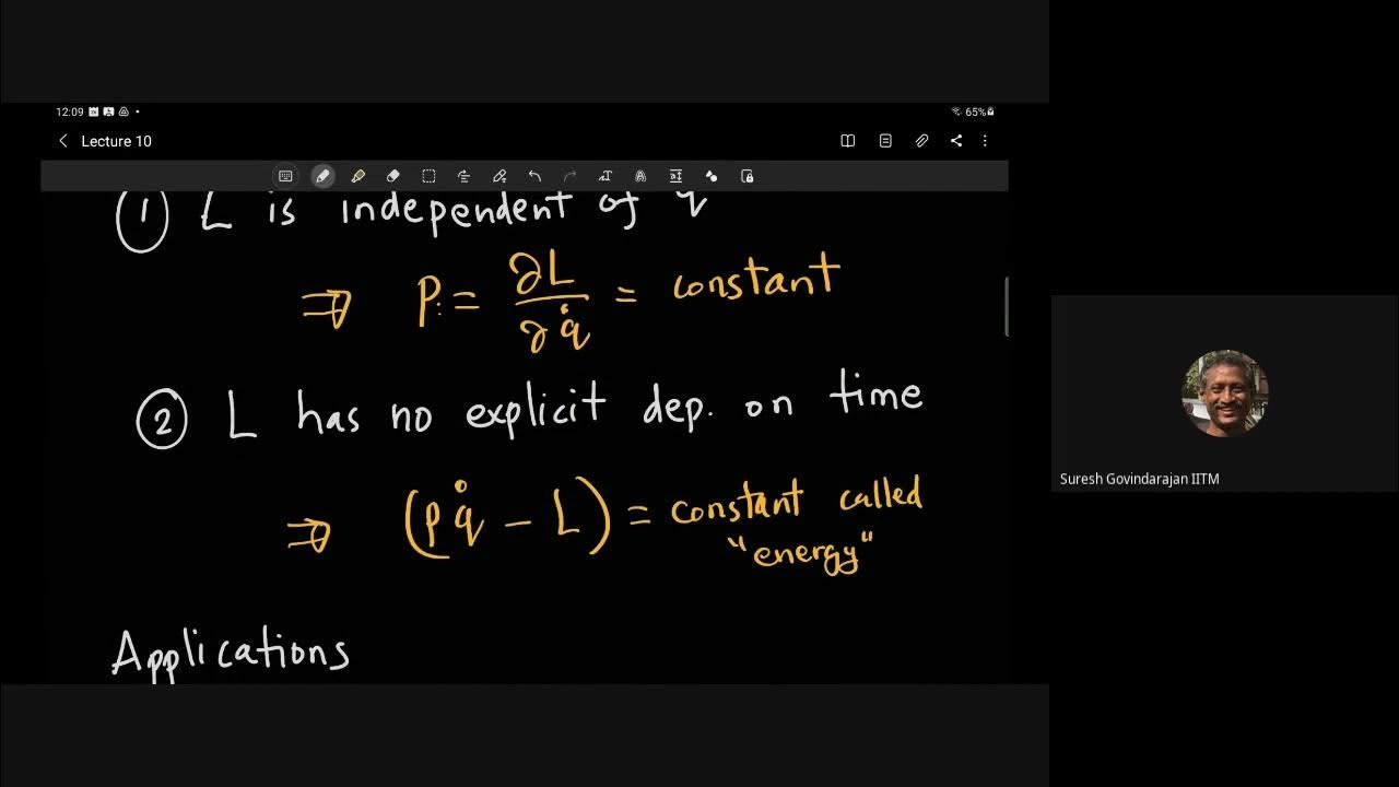 Lecture 10: Symmetries and constants of motion - YouTube