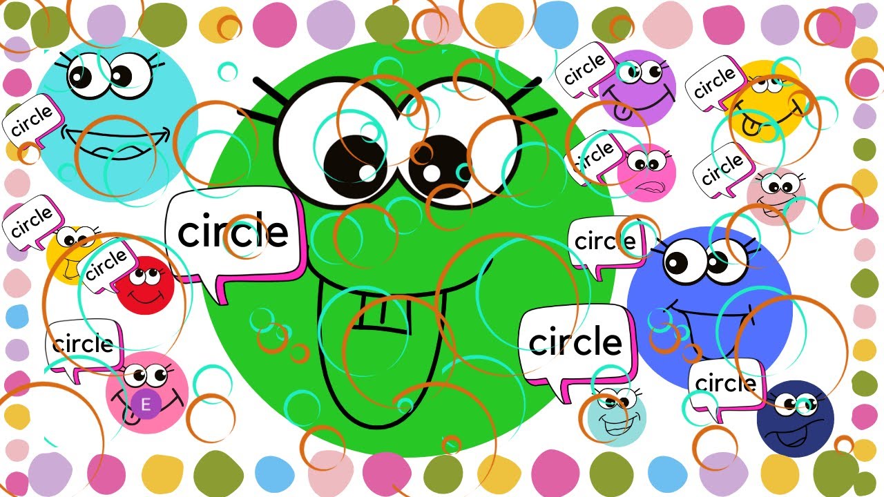 Learning shapes circles for toddlers - YouTube