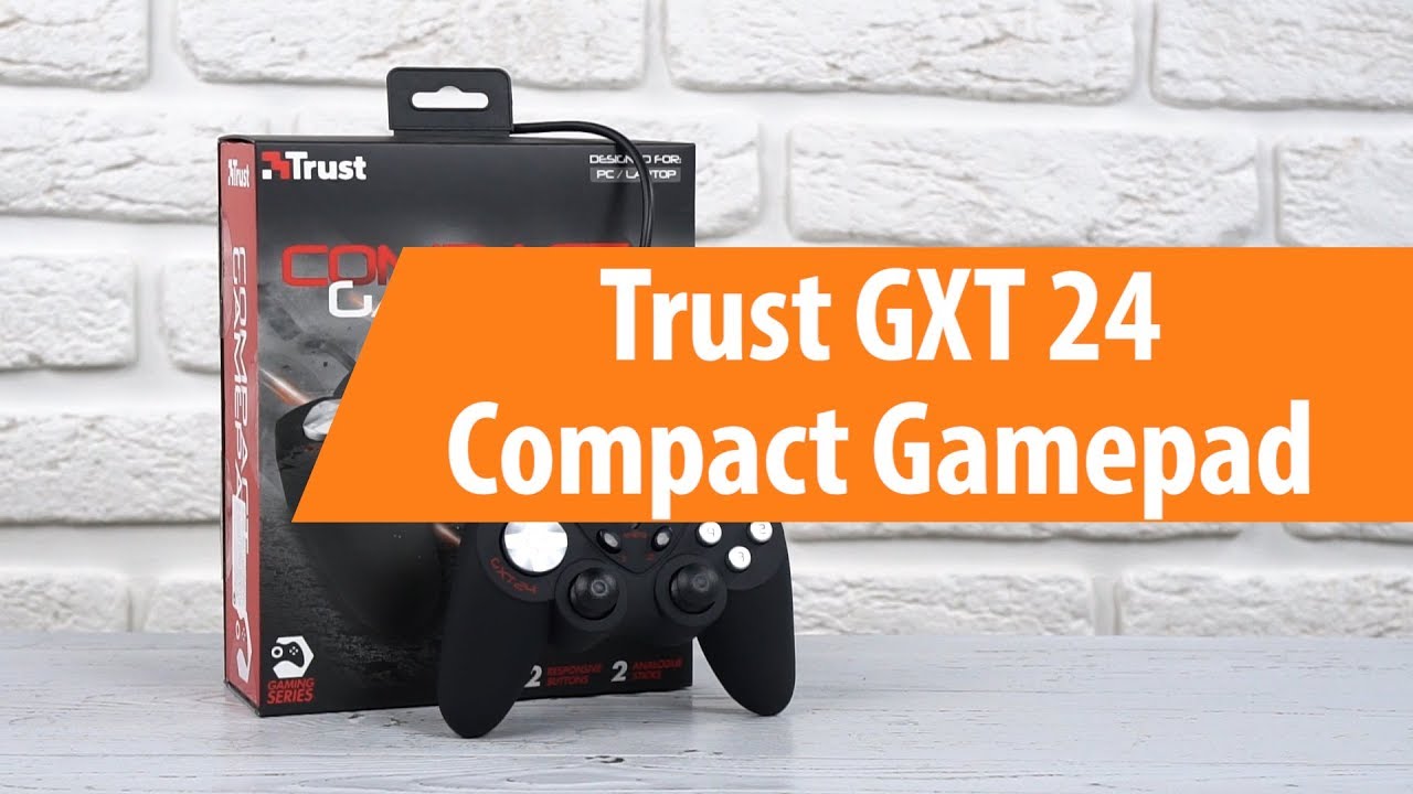 Распаковка Trust GXT 24 Compact Gamepad / Unboxing Trust GXT 24 Compact ...