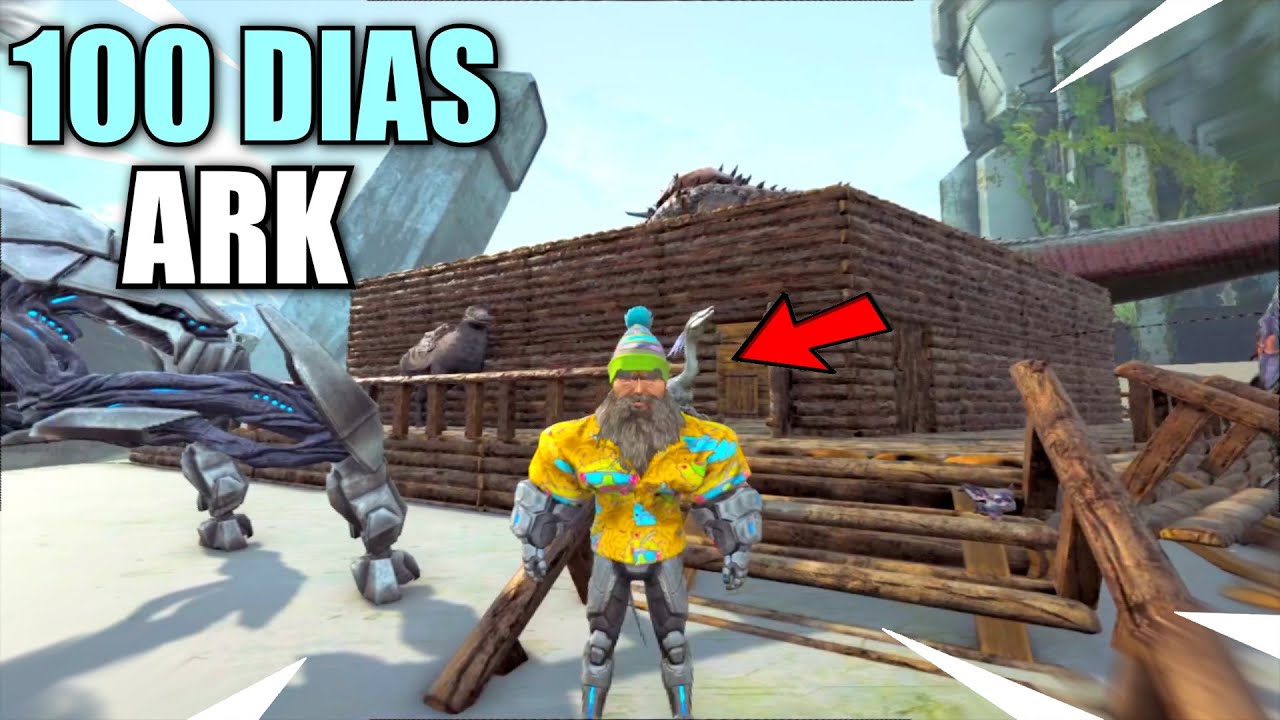 ¡SOBREVIVIENDO 100 DIAS en ARK Survival Evolved! HOPA TRUCO EXTINCTION ...