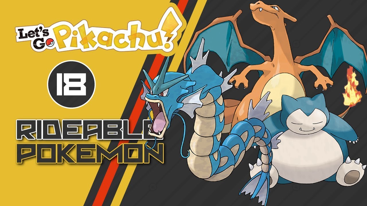 All 18 Rideable Pokemon in Let's Go - YouTube
