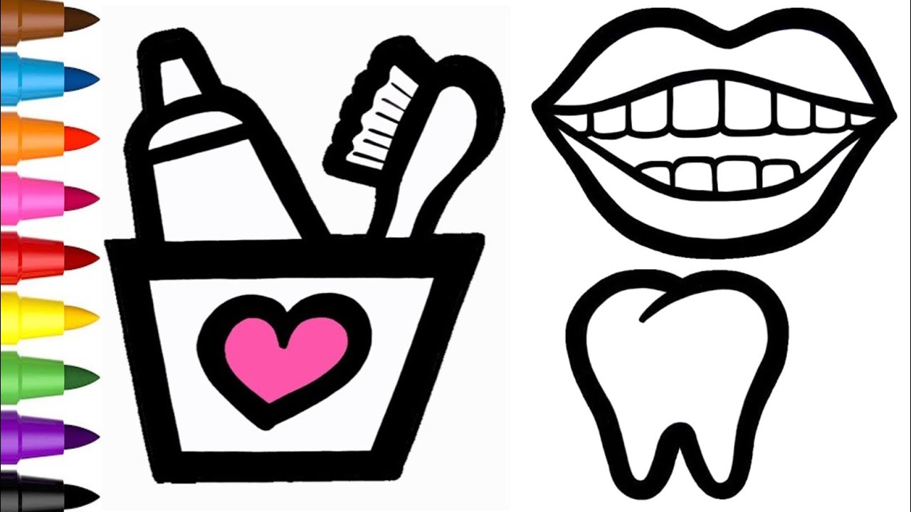 Drawing A Picture Of Oral Hygiene For Children | Oral Hygiene Pictures ...