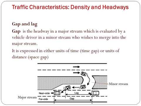 Transportation Engineering Lecture 10 3Traffic Characteristics, Gap and ...