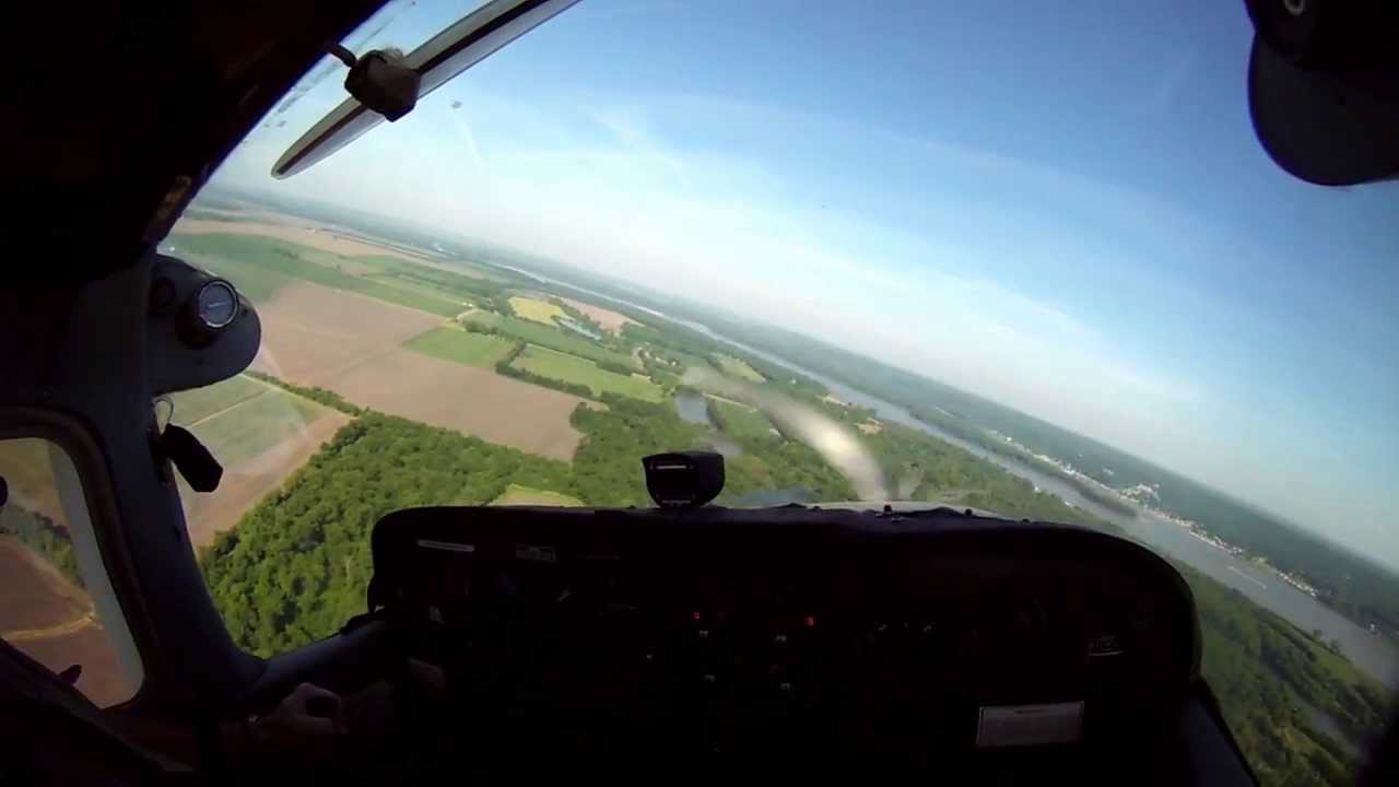 Downwind to Base to Final at KSET - YouTube