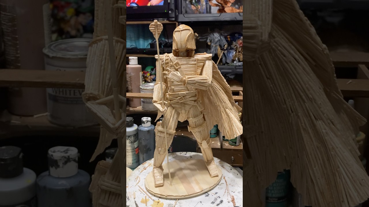 Toothpick Cobra commander sculpture before paint. - YouTube