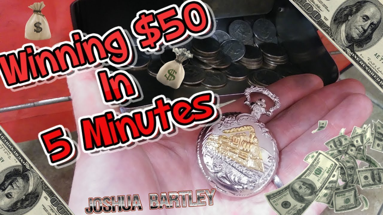 I Won $50 in 5 Minutes Playing the Coin Pusher! | Joshua Bartley - YouTube