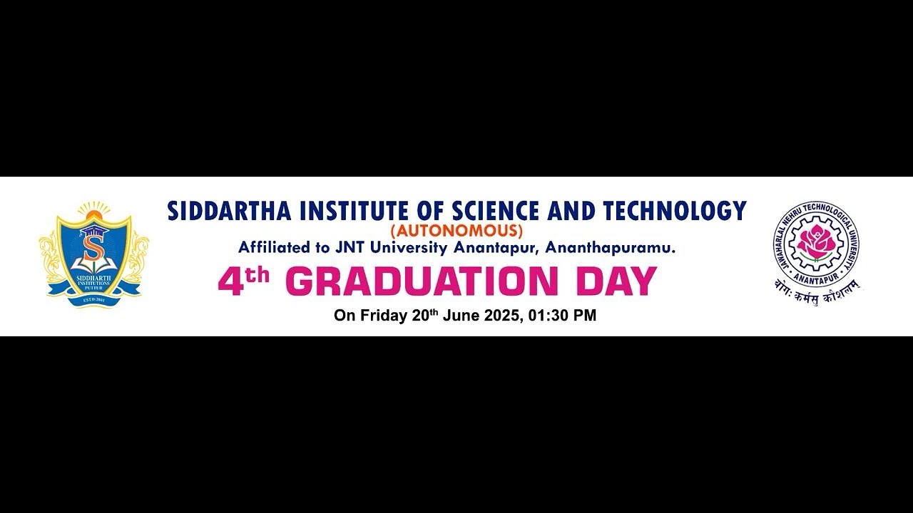 Siddartha Institue of Science & Technology, Puttur 4th Graduation - YouTube