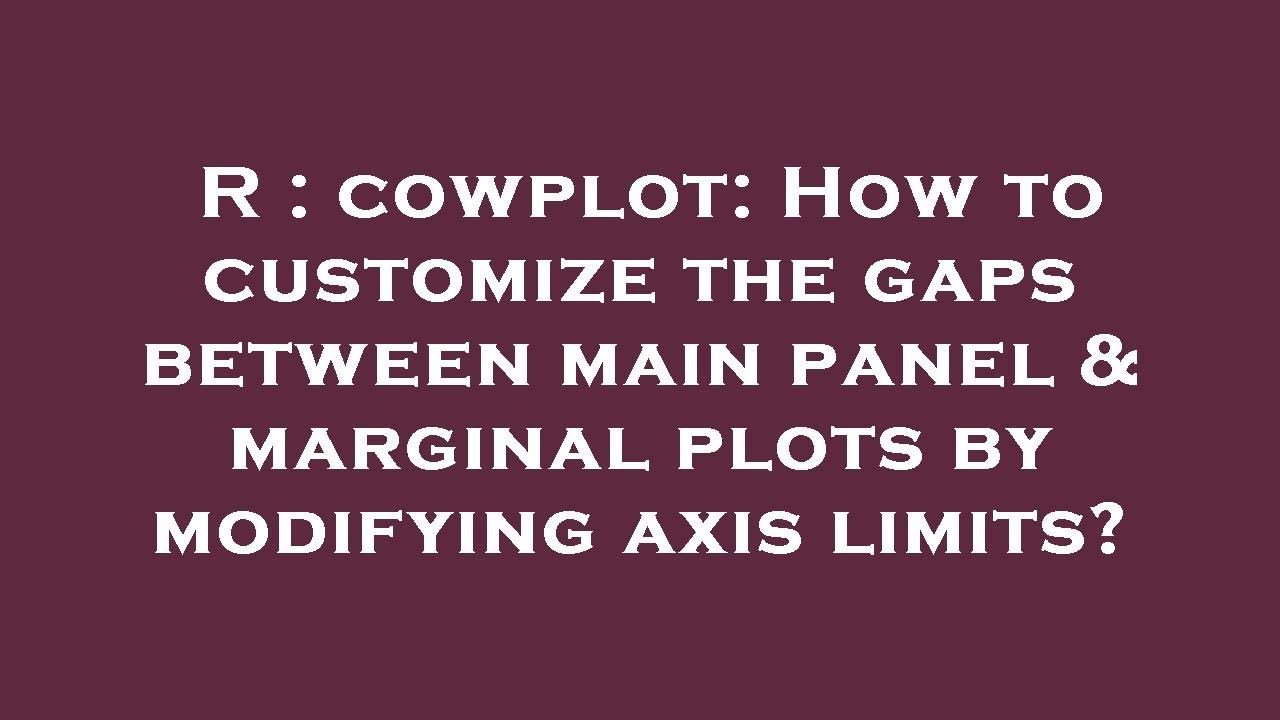R : cowplot: How to customize the gaps between main panel & marginal plots by modifying axis ...
