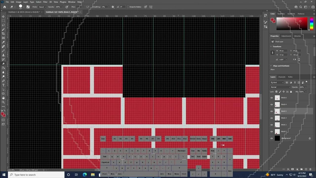 Photoshop - Brick Tilemap Tutorial - YouTube