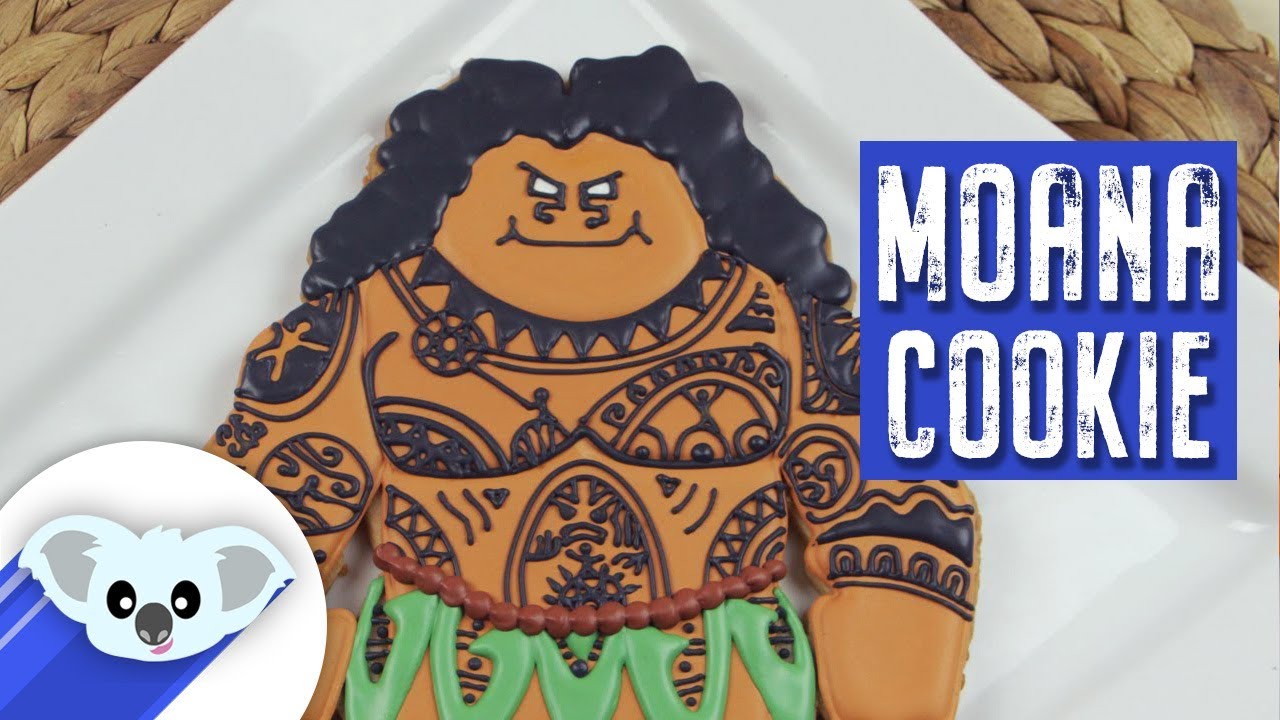 Maui Cookies | Moana | Disney Princess | How To - YouTube