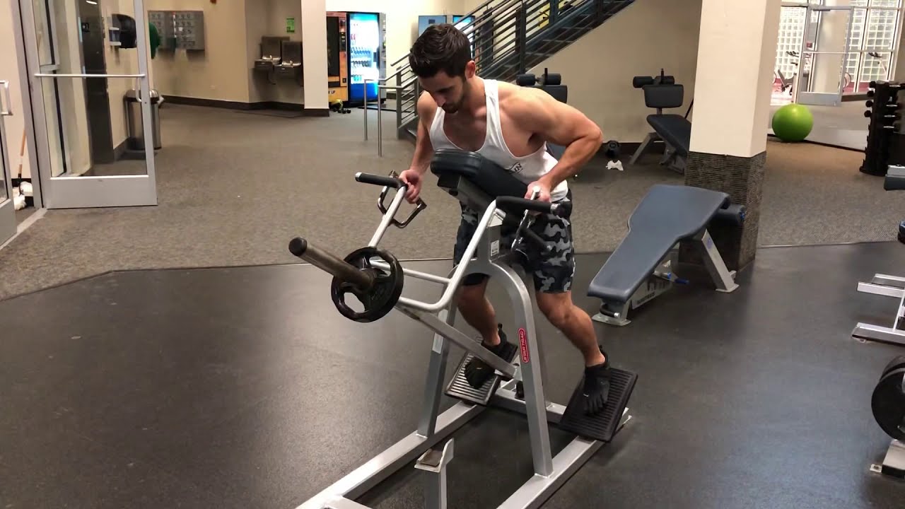 T Bar Rows with Cable Handle Attachments (Neutral grip at slight angle ...