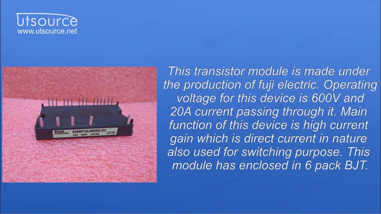 6MBP20JB060-03 Transistor Module, Utsource - YouTube
