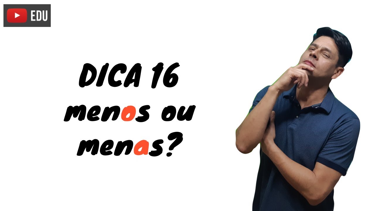 16. Menos ou menas? - YouTube