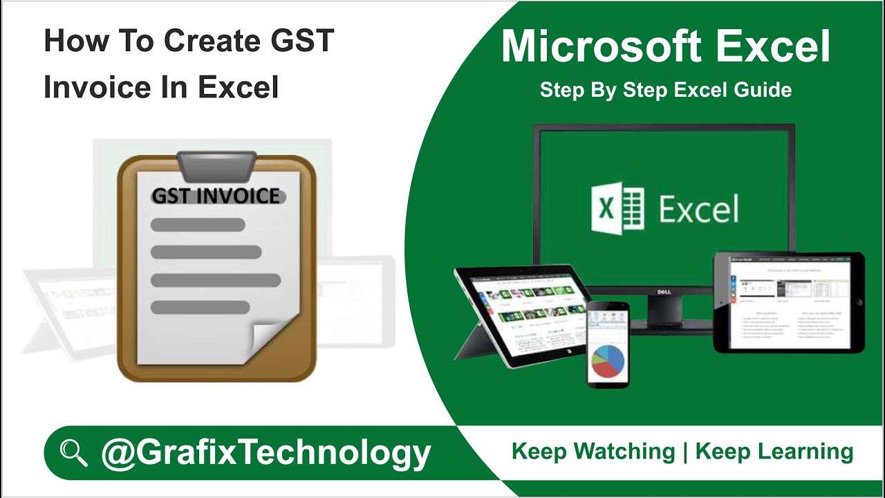 How to Create GST Invoice in Excel | Excel me Tax Invoice Kaise Banaye ...