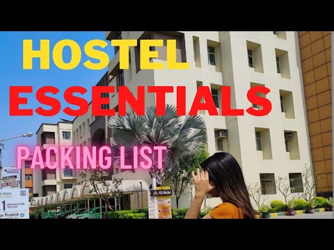 HOSTEL ESSENTIAL | 5 IMPORTANT THINGS TO PACK FOR HOSTEL | HOSTEL ...
