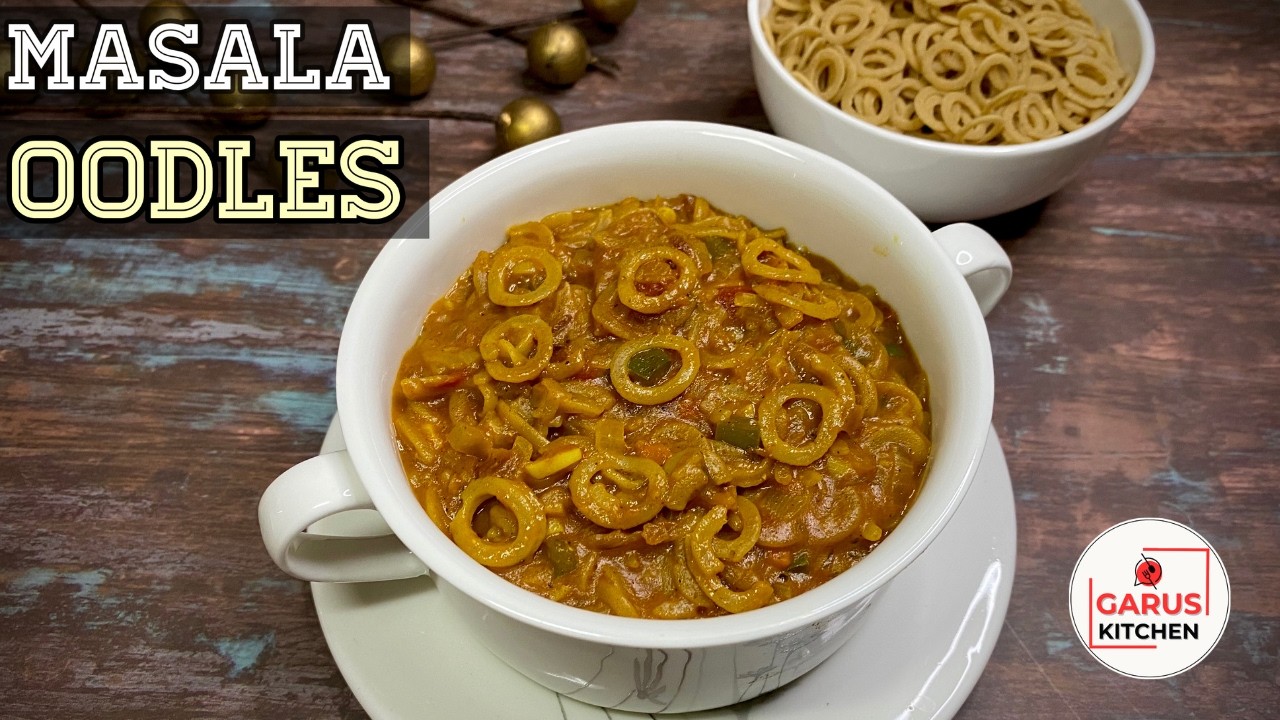 Masala Oodles Recipe | Saffola oodles Recipe | Ring Noodles | Round ...