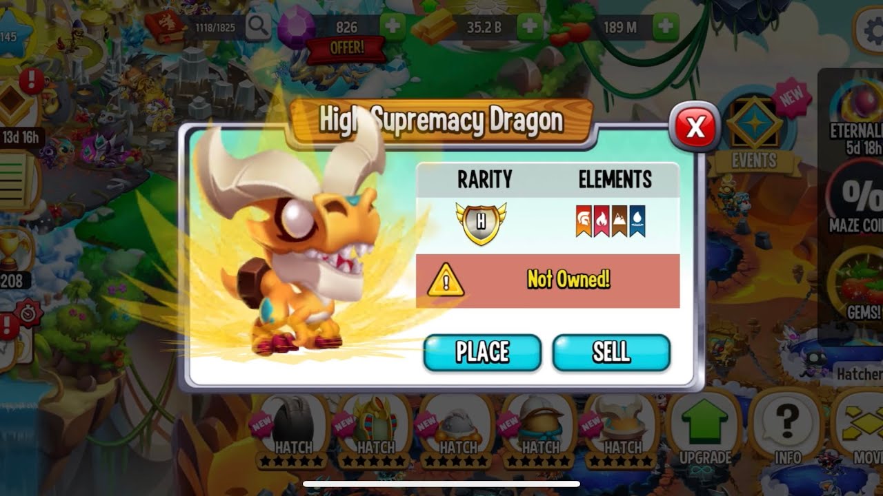 High Supremacy Dragon in Dragon City - YouTube