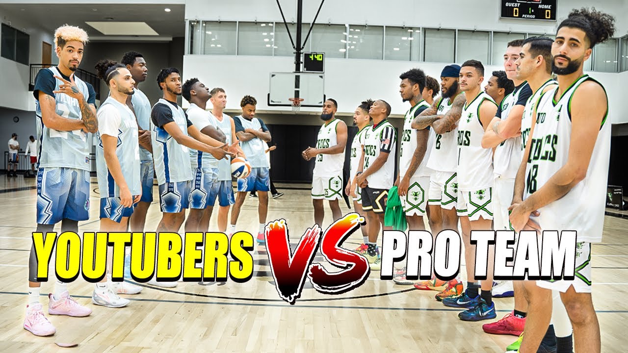 We Played A REAL GAME vs A PRO TEAM... - YouTube