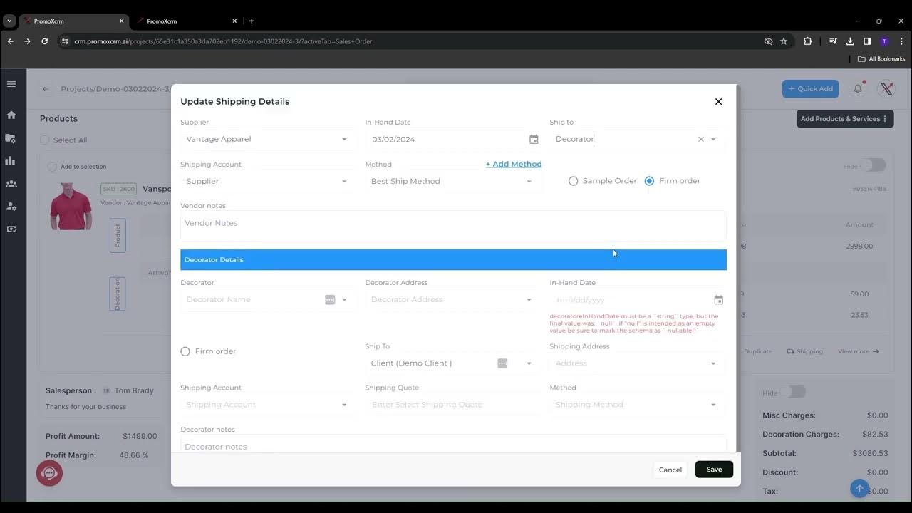How to add shipping information in Sales Order. - YouTube