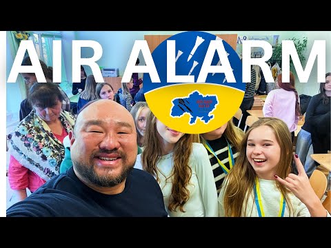 Hiding in the School Basement in Ukraine. 🇺🇦
