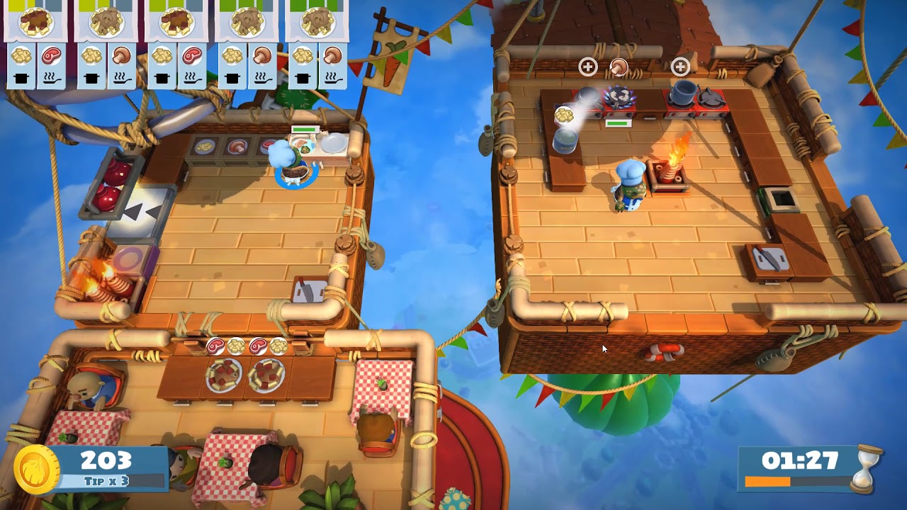 Solo 3 Star Overcooked 2 Map 2-3 - YouTube