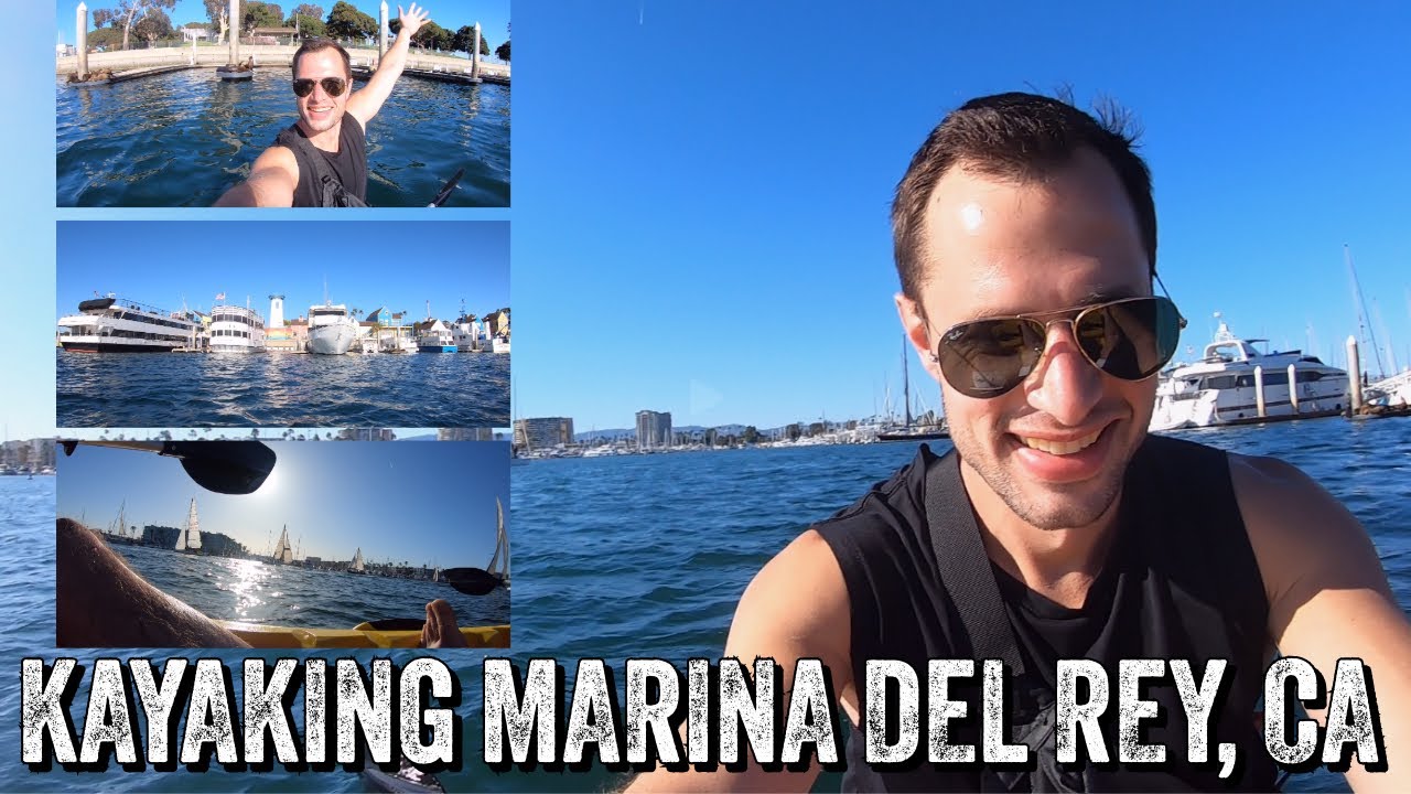 Kayaking with Sea Lions (and Racing Boats) in Marina Del Rey, CA - YouTube
