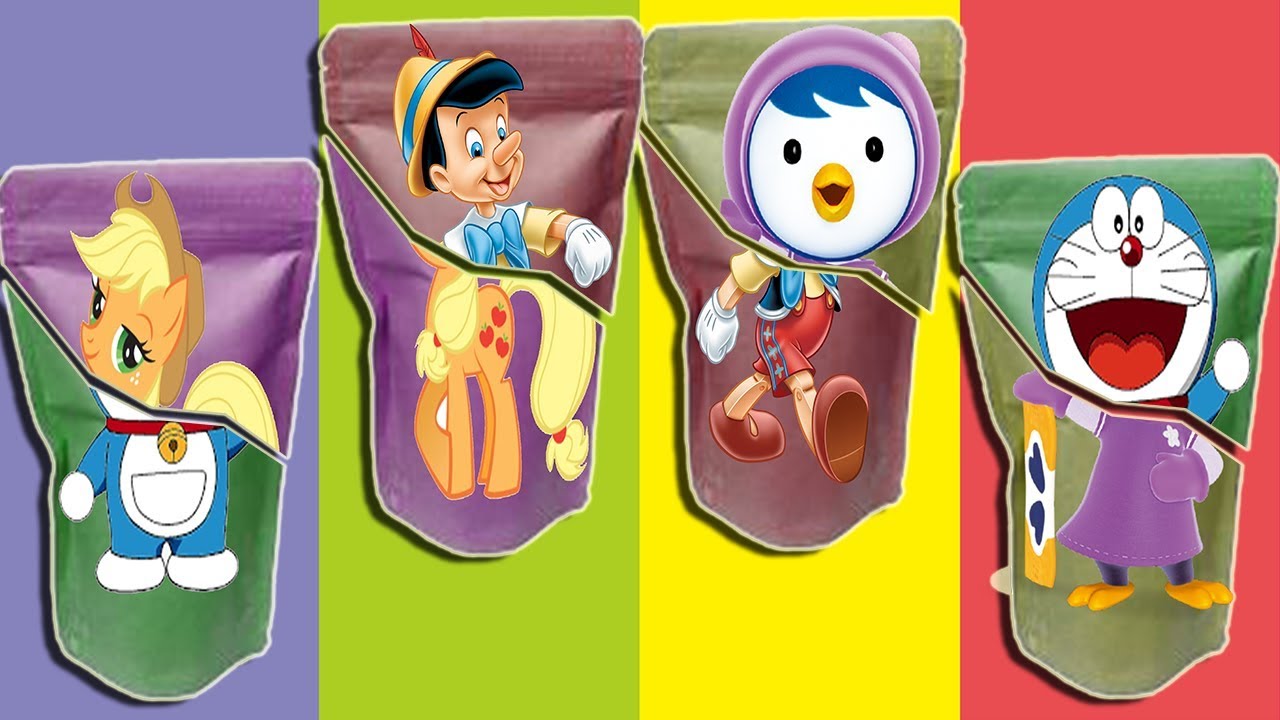 Wrong Heads In Snack Kids Preety Pororo Doraemon Little Pony Pinocchio ...