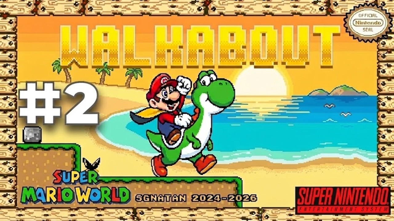 #goRetro Super Mario World #snes PUR #2 Hack Walkabout chilled gameplay ...