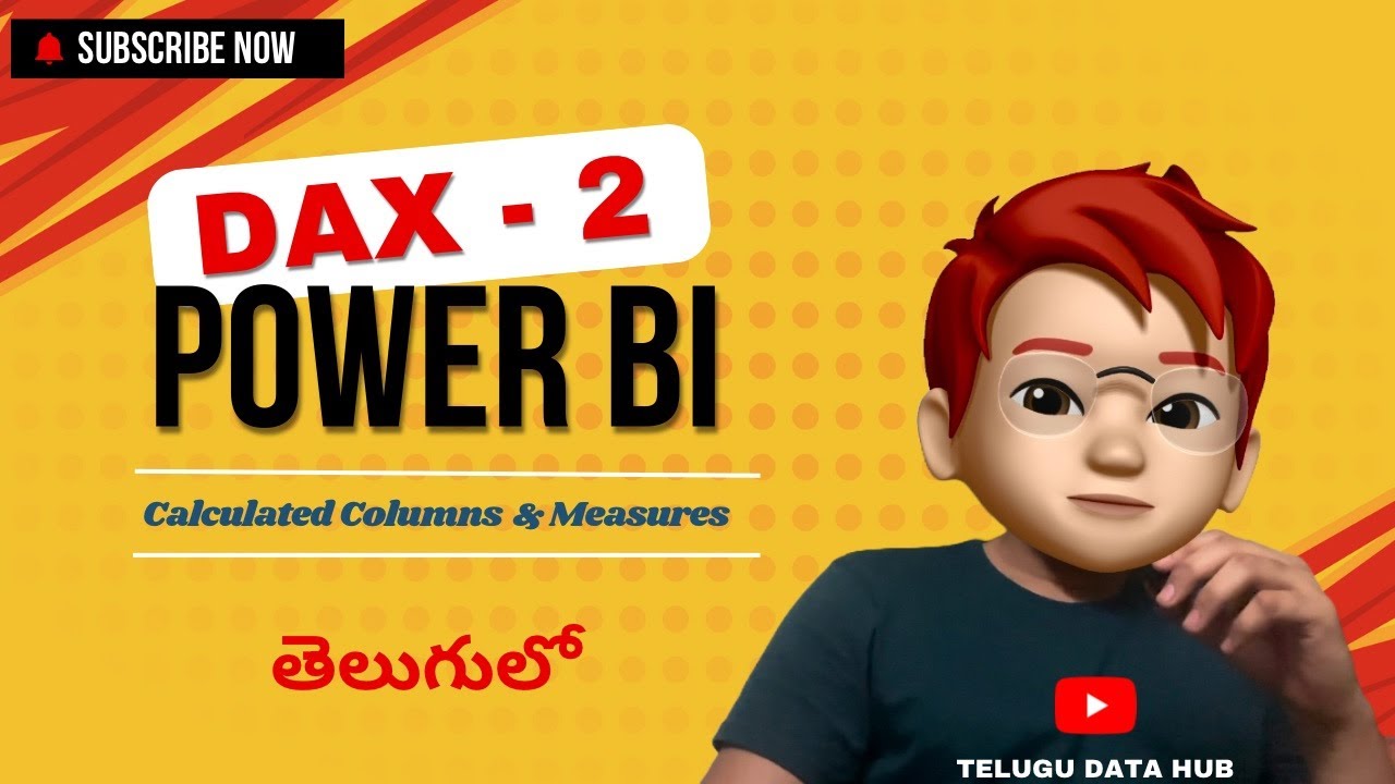 Master Measures & Calculated Columns Telugu | PowerBi DAX Tutorial ...