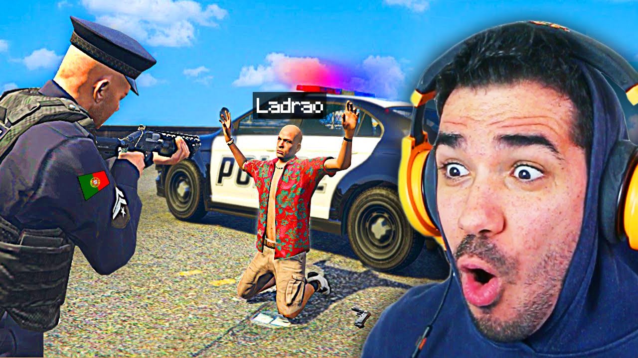 Jogando Sendo um POLÍCIA de PORTUGAL do GTA 5 - YouTube