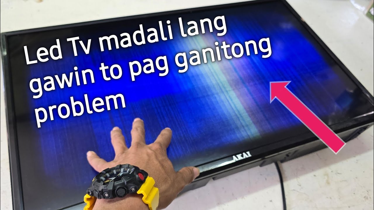 Paano ayusin pag ganito ang display ng tv ang lumabas sa screen, ganito ...