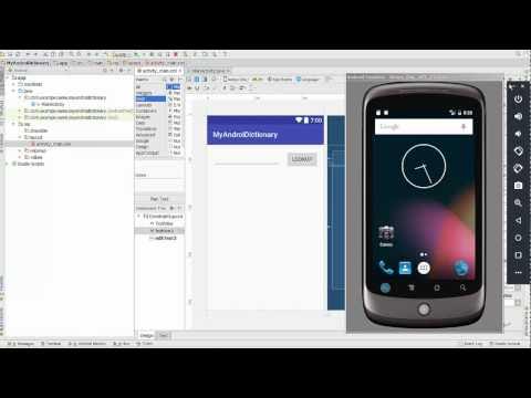 Lesson19 Android - Dictionary app - Read text file in Android - YouTube