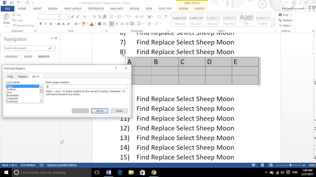 How to use the editing section in Microsoft Word - YouTube