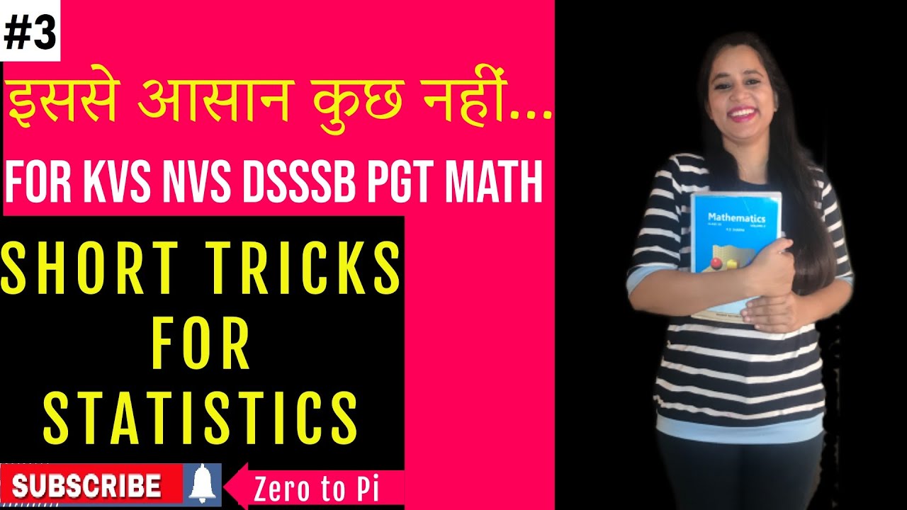 Statistics Short Tricks KVS | NVS | DSSSB | UP | PGT MATH - YouTube