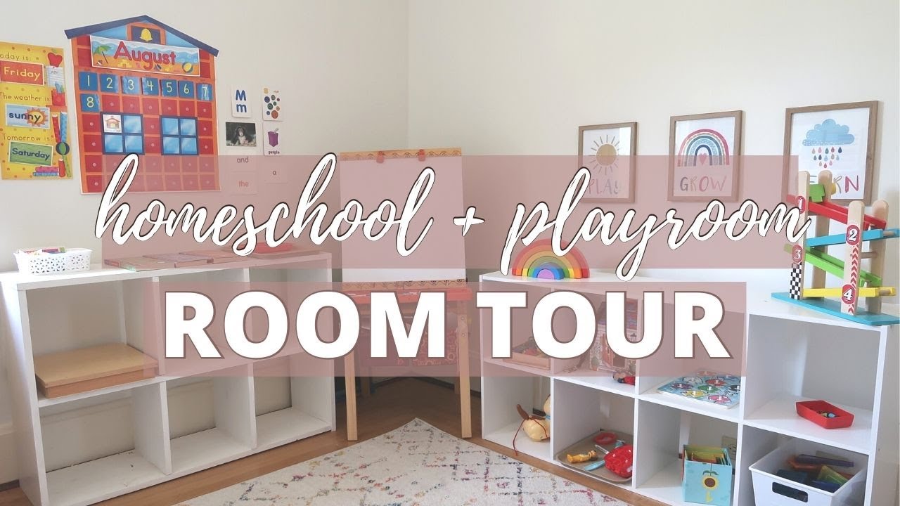 HOMESCHOOL ROOM TOUR & SET UP // PLAYROOM + HOMESCHOOL COMBO - YouTube