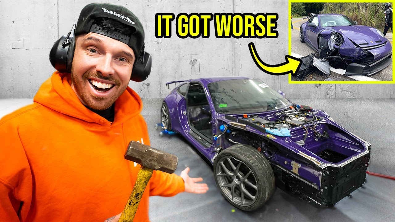 REBUILDING A WRECKED PORSCHE 911 GT3 | PART 3 - YouTube