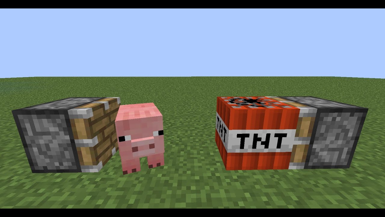 pig + tnt = ??? - YouTube