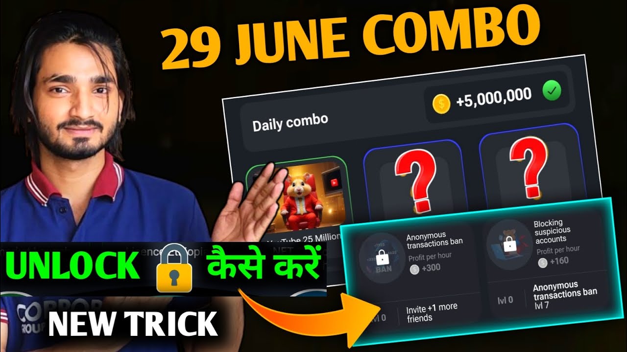 Today combo cards Unlock Kaise kare | Daily Combo Cards In Hamster ...