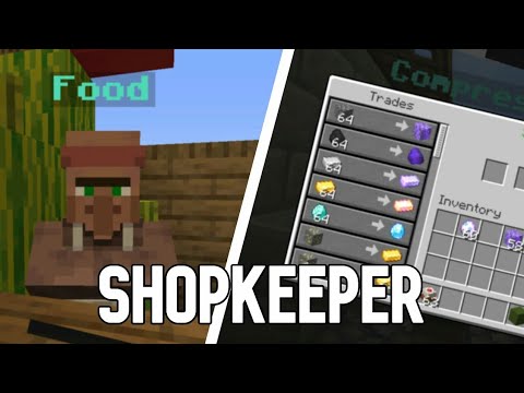Add Shopkeeper In Aternos Server Mimecraft Pe || Java+Pe || Aternos ...