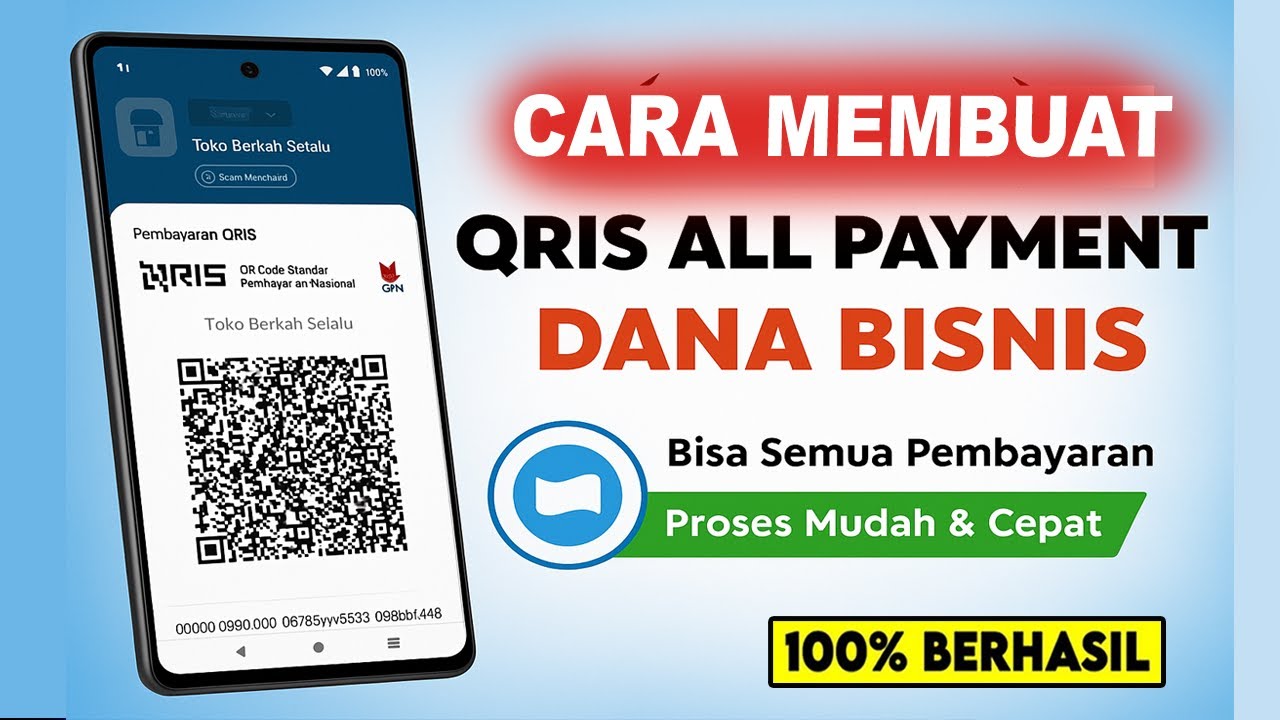 Cara Membuat QRIS DANA TERBARU Buat QRIS All Payment untuk Usaha - YouTube