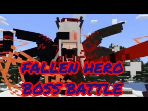 Minecraft Fallen Angel Boss Fight ( Bedrock Addon ) - YouTube