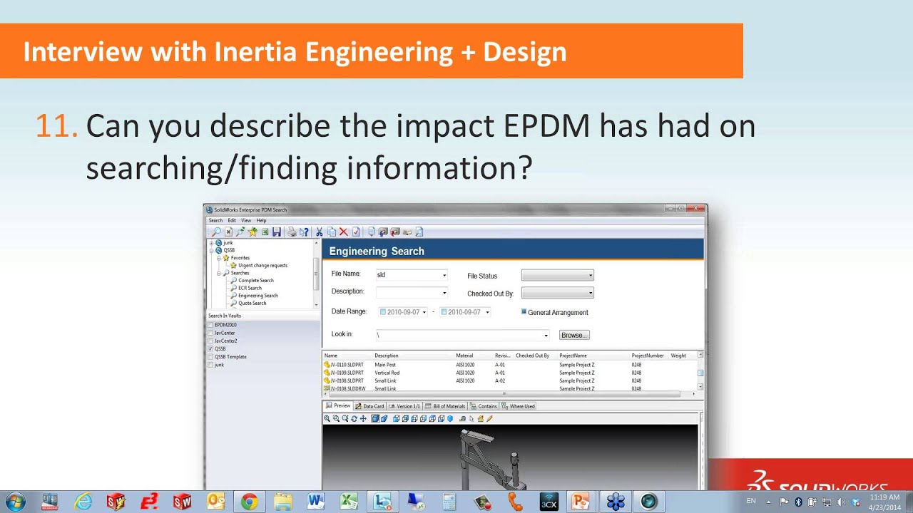 Leveraging SolidWorks EPDM featuring Inertia Engineering + Design - YouTube