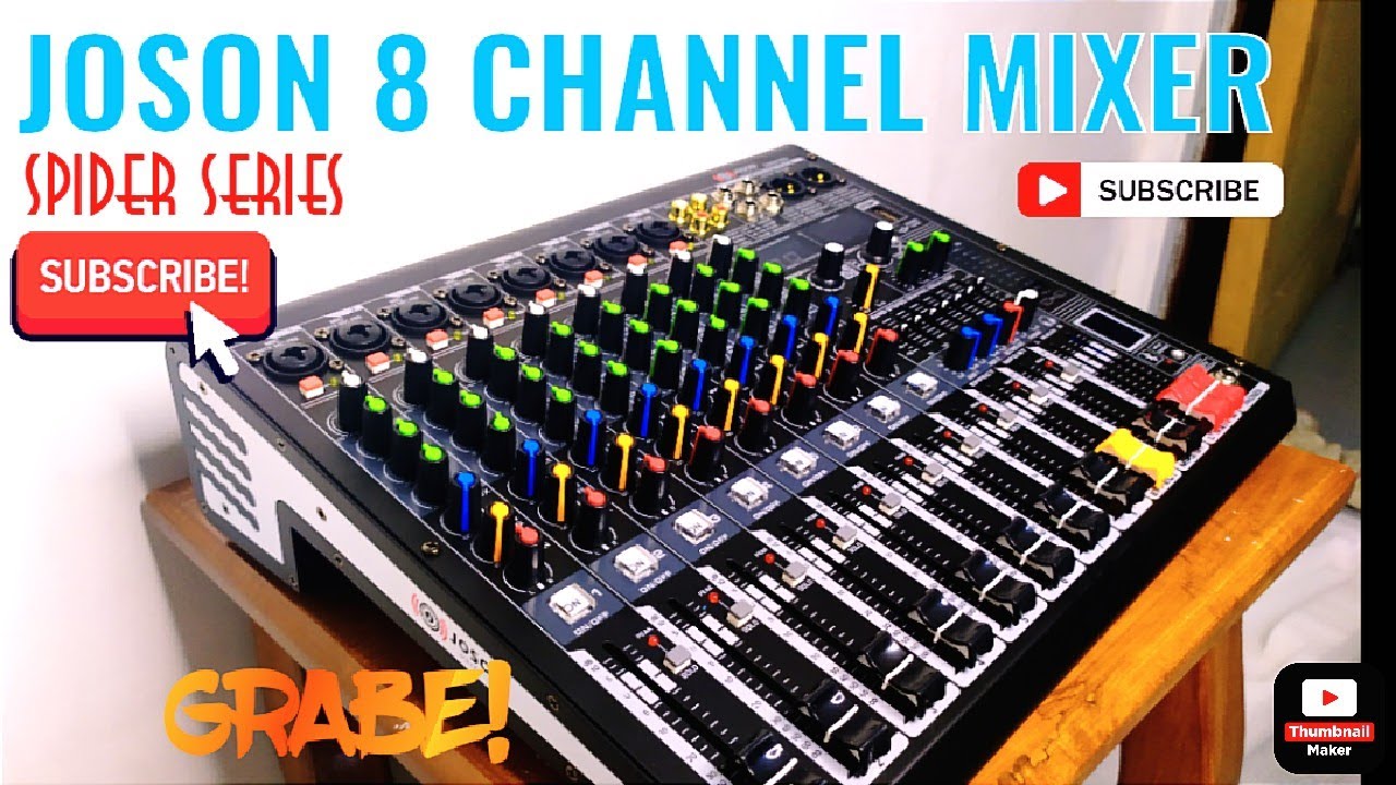 JOSON 8 CHANNEL MIXER| SPIDER SERIES | MURA PERO SULIT😱 | QUALITY - YouTube