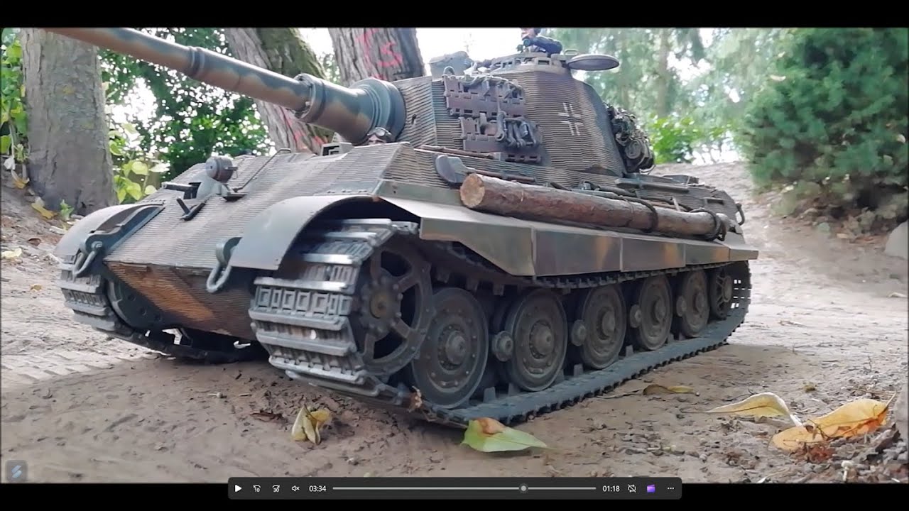 Taigen RC-Tiger II (Kingtiger), Geländefahrten 2 - YouTube