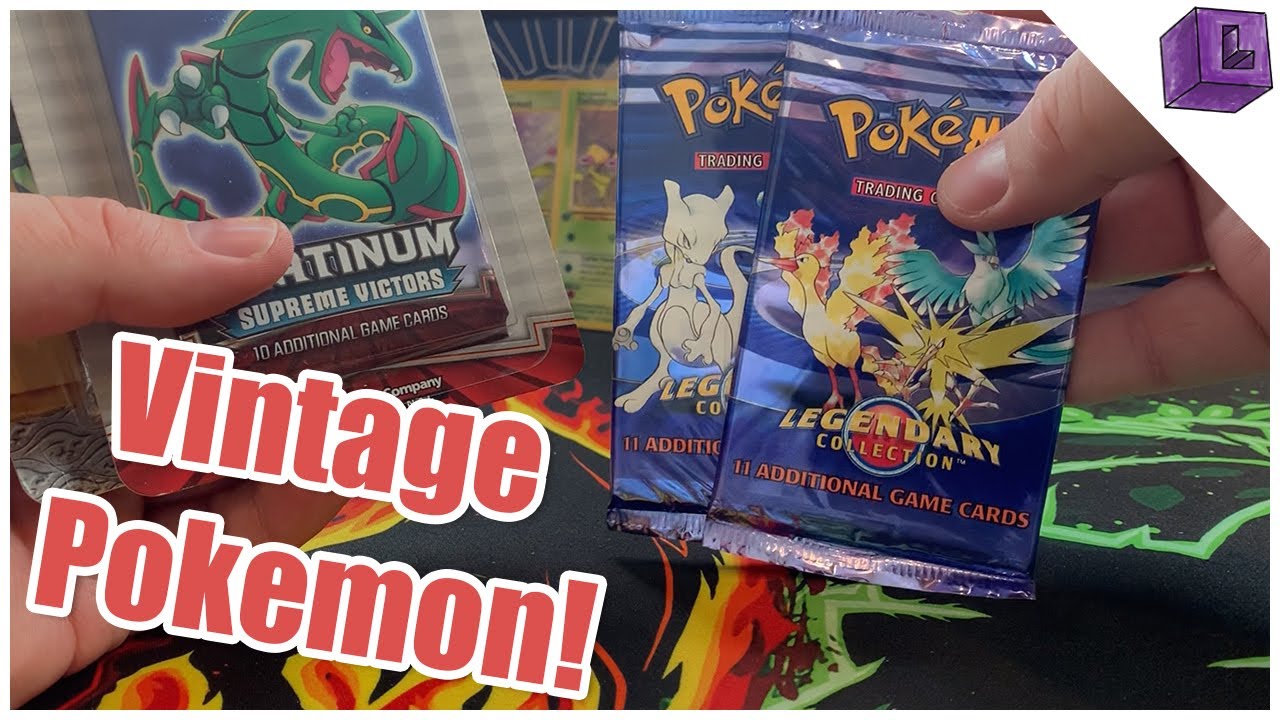 Opening up Legendary Collection Pokemon Packs & Base Set Theme Decks ...