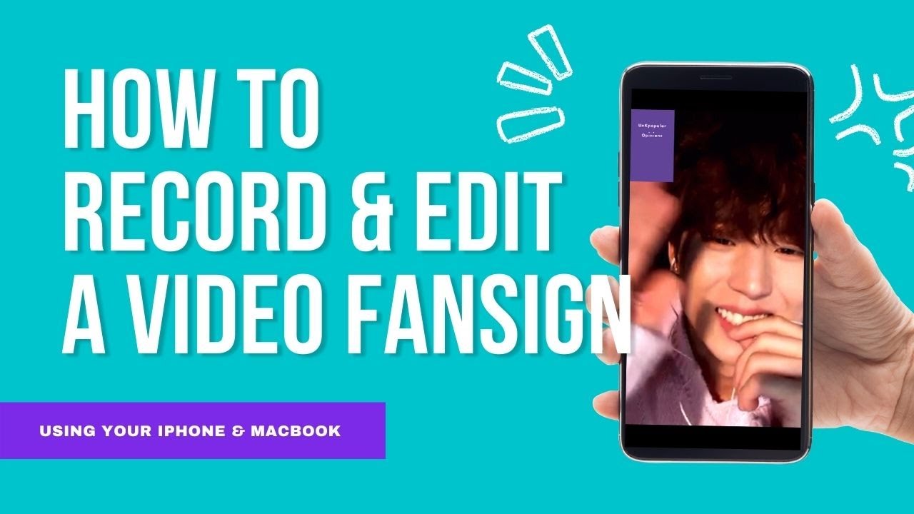 How to Record & Edit a Video Fansign - YouTube