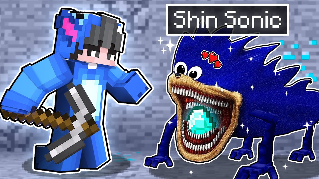 Playing Minecraft as HELPFUL SHIN SONIC! - YouTube