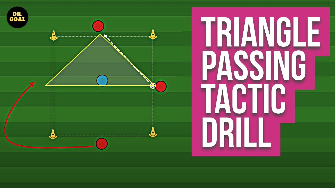 Triangle Passing Tactic Drill - YouTube